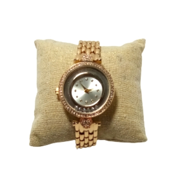 Time and Tru | Accessories | Time And Tru Womens Crystal Bezel Gold ...